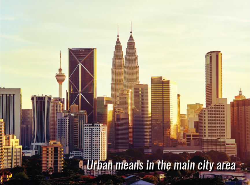 3 common myths of urban and the suburban areas